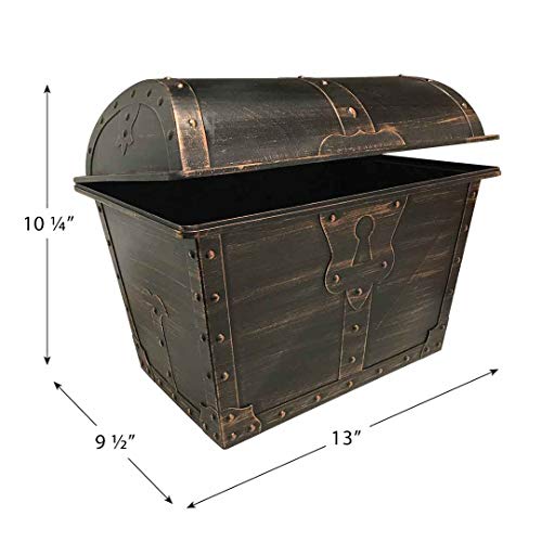 Teacher Created Resources Large Plastic Treasure Chest Classroom Rewards Pirate Party Goody Box (TCR8759)