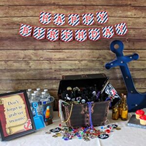 Teacher Created Resources Large Plastic Treasure Chest Classroom Rewards Pirate Party Goody Box (TCR8759)