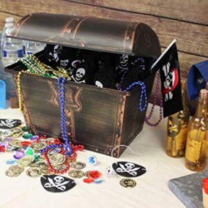 Teacher Created Resources Large Plastic Treasure Chest Classroom Rewards Pirate Party Goody Box (TCR8759)