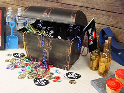 Teacher Created Resources Large Plastic Treasure Chest Classroom Rewards Pirate Party Goody Box (TCR8759)