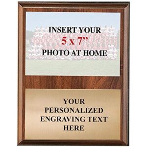 9 x 12 vertical photo plaque – custom team picture plaque awards