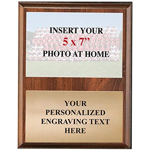 9 x 12 Vertical Photo Plaque - Custom Team Picture Plaque Awards