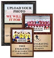 9 x 12 Vertical Photo Plaque - Custom Team Picture Plaque Awards