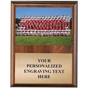 9 x 12 Vertical Photo Plaque - Custom Team Picture Plaque Awards