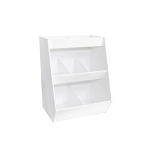 lab storage shelf with 5 bins