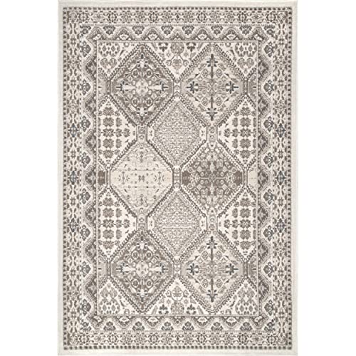 nuLOOM Becca Vintage Tile Area Rug, 6' 7" x 9', Beige