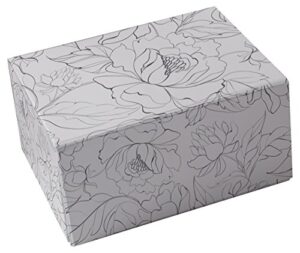 snap-n-store storage box 3-piece set, small/medium/large, hand drawn floral (sns03327)