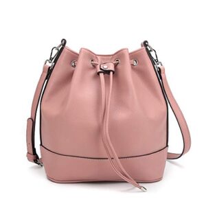 afkomst bucket bags and purses for women drawstring hobo and shoulder handbags with 2 detachable straps