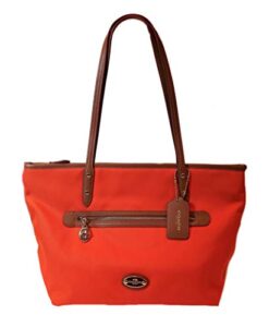 coach sawyer polyester twill tote bag