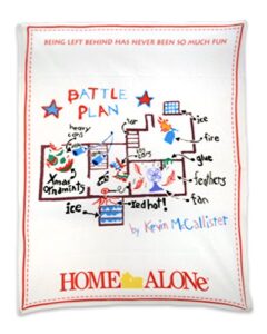 neca home alone fleece throw battle plan fleece blanket