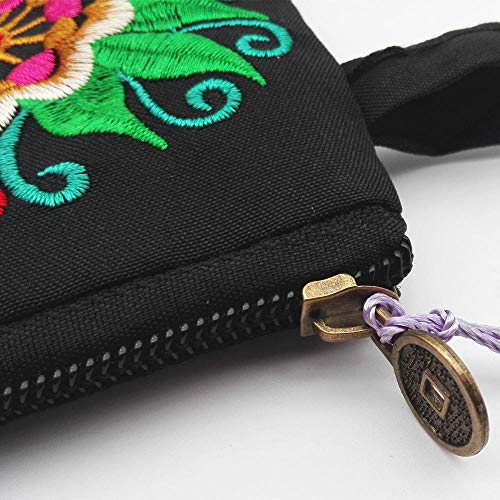 Clutch Purse, Embroidery Flower Clutch Handbag Evening Bags Handbags Wristlet Clutches Bag Wallet Summer Beach Bag for Women