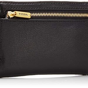 Fossil Women's Liza Leather Wallet Multifunction, Black (Model: SL7986001)