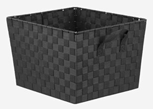 home basics basket, black