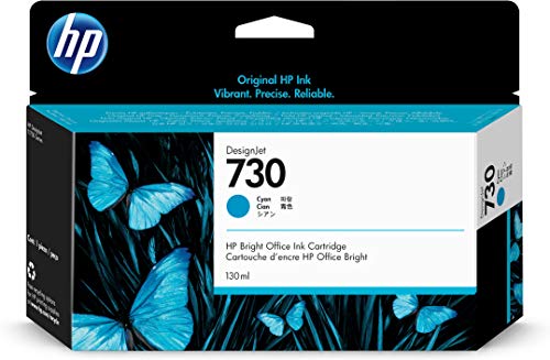 HP 730 (P2V62A) Ink Cartridge - Cyan