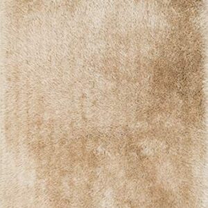 Loloi ALLURE SHAG Area Rug, 5'-0" x 7'-6", Beige