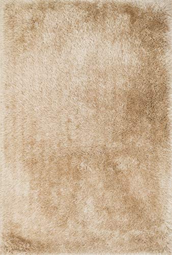 Loloi ALLURE SHAG Area Rug, 5'-0" x 7'-6", Beige