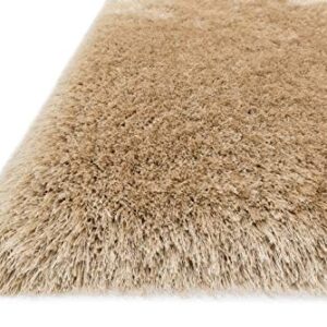 Loloi ALLURE SHAG Area Rug, 5'-0" x 7'-6", Beige