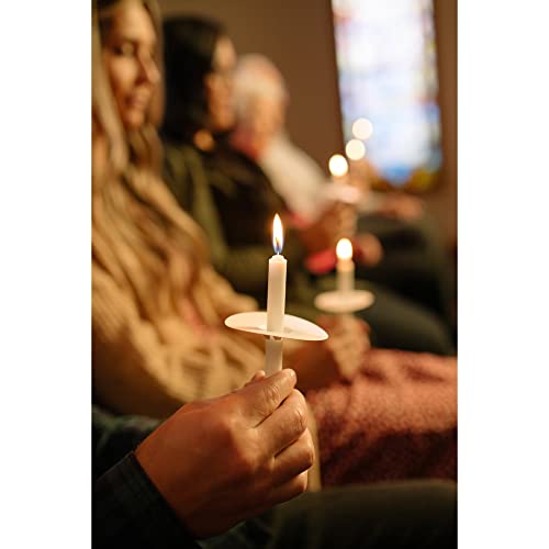 Concordia Supply Paper Drip Protector Box of 250 - Convenient for Candlelight Service, Church Vigil, Memorial Candles, Congregational Candles, Christmas Eve Candles, Shabbat Candles