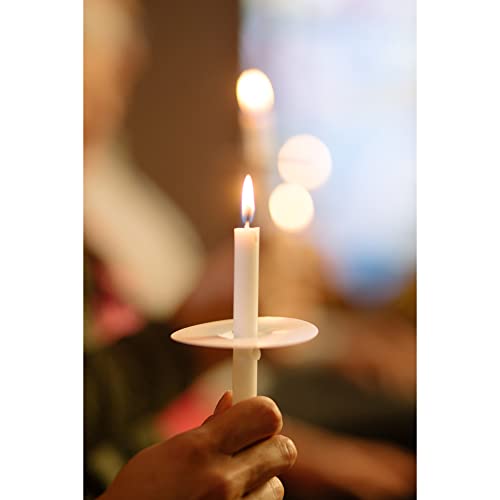 Concordia Supply Paper Drip Protector Box of 250 - Convenient for Candlelight Service, Church Vigil, Memorial Candles, Congregational Candles, Christmas Eve Candles, Shabbat Candles