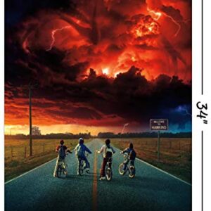 Trends International Netflix Stranger Things: Season 2 - Key Art Wall Poster, 22.375" x 34", Poster & Mount Bundle