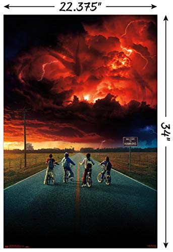 Trends International Netflix Stranger Things: Season 2 - Key Art Wall Poster, 22.375" x 34", Poster & Mount Bundle