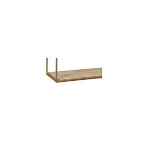 Signature Design by Ashley Efharis Shadow Box Set, 3 Piece Wall Shelf, Natural & Gold Finish