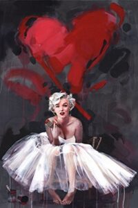 marilyn monroe paint movie cool wall decor art print poster 24×36