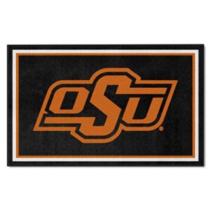 oklahoma state university 4ft. x 6ft. plush area rug