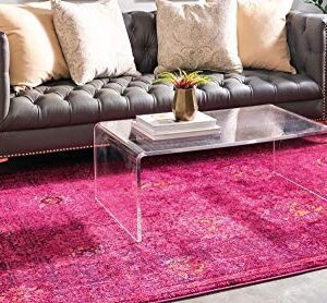 Unique Loom Medici Collection Vintage Botanical Traditional Red Area Rug (4' 0 x 6' 0)