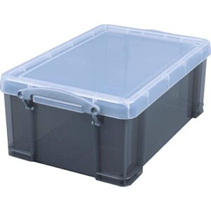 really useful storage box 9 litre – color: smoke by really useful