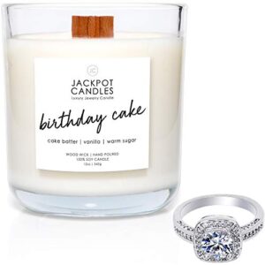 jackpot candles birthday cake candle with ring inside (surprise jewelry valued at $15 to $5,000) ring size 7