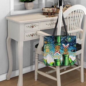 DiaNoche Designs Tote Shoulder Bags by Aja Ann - van Gogh Super Mario Bros