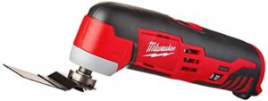 milwaukee 2426-20 m12 12 volt redlithium ion 20,000 opm variable speed cordless multi tool with multi-use blade, sanding pad, and multi-grit sanding papers (battery not included, power tool only)