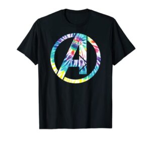 marvel avengers tie dye a symbol t-shirt