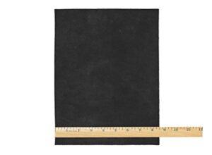 suede trim piece 8-1/2″x11″-black