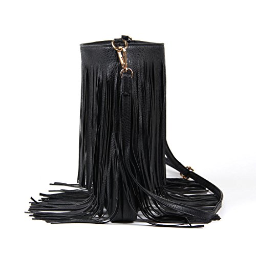 Lanpet Women Fringe Tassel Cross Body Bag Leisure Shoulder Bag