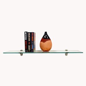 spancraft 12″ x 48″ glass shelf – chrome finish