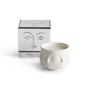 jonathan adler 28391 muse blanc scented candle, white