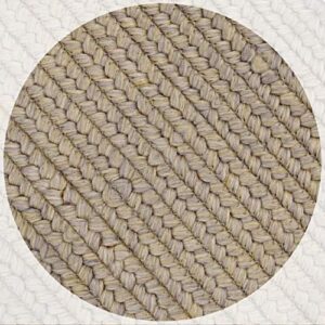 Homespice Biscuit Washable, Indoor-Outdoor, Pet-Friendly Braided Area Rug, Reversible, for Entryway, Kitchen, Bathroom, Neutral, Coastal, Farmhouse Style, Tan - Beige, 20" x 30"