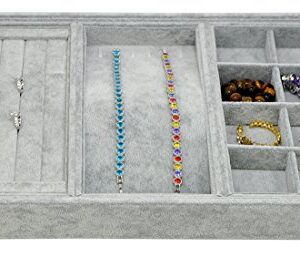 ORIGIA Drawer Organizer 4 in One Stackable Jewelry Accessary Tray Display Storage