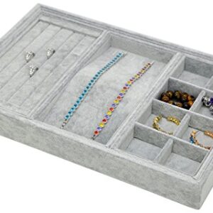 ORIGIA Drawer Organizer 4 in One Stackable Jewelry Accessary Tray Display Storage