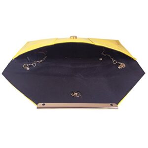 Faux Patent Leather Envelope Candy Clutch, Fuchsia