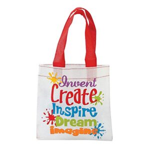 mini little artist tote bags – 24 ct