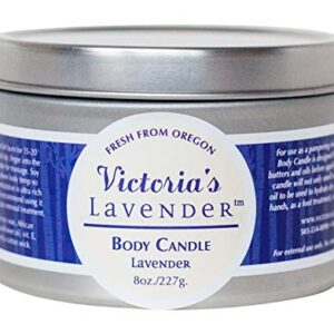 Lavender Massage Oil Candle — Candle Massage Wax Play & Relaxation, Aromatherapy Candle That Turns Into Massage Oil — Lavender Massage Wax Candle by Victoria's Lavender