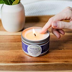 Lavender Massage Oil Candle — Candle Massage Wax Play & Relaxation, Aromatherapy Candle That Turns Into Massage Oil — Lavender Massage Wax Candle by Victoria's Lavender