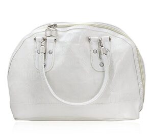 order of the eastern star chapter meeting handbag, white, large