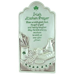 abbey gift 36300 (abbey & ca gift) irish kitchen prayer plaque, 3.75″x7″, grey, 3.75 x 7