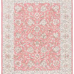 SAFAVIEH Glamour Collection 8' x 10' Pink / Beige GLM628U Handmade Premium Wool Area Rug