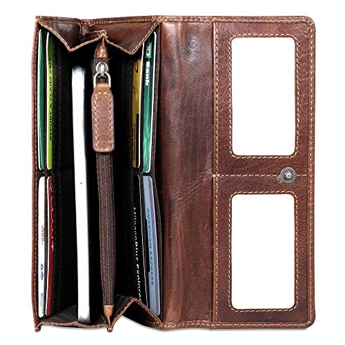 Jack Georges Voyager Clutch Wallet #7726 (Brown)