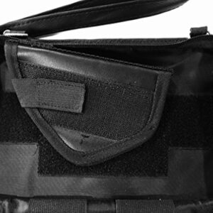 Bama Belts and Leathers Concealment Handbag CCW Tote Shoulder Bag | Gun Purse | Black